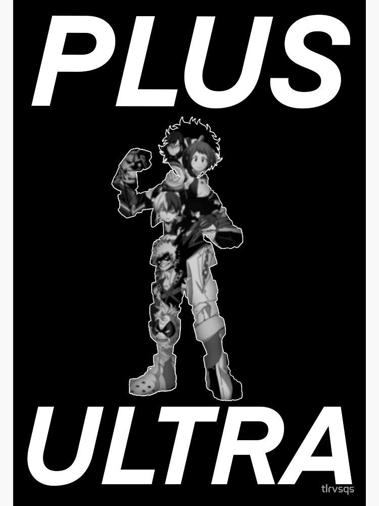 "PLUS ULTRA" Sticker by tlrvsqs | Redbubble