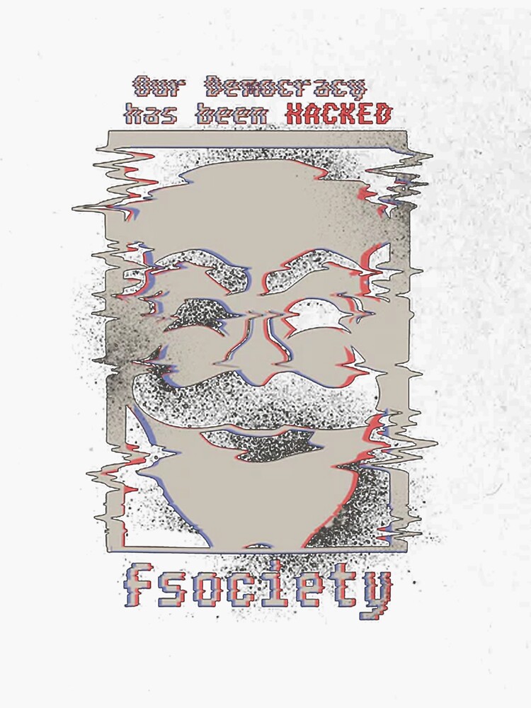 "FSociety" Sticker by LuccaMalikovski | Redbubble
