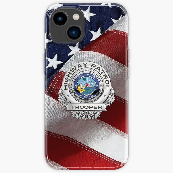 "Florida Highway Patrol - FHP Trooper Badge over American Flag" iPhone ...