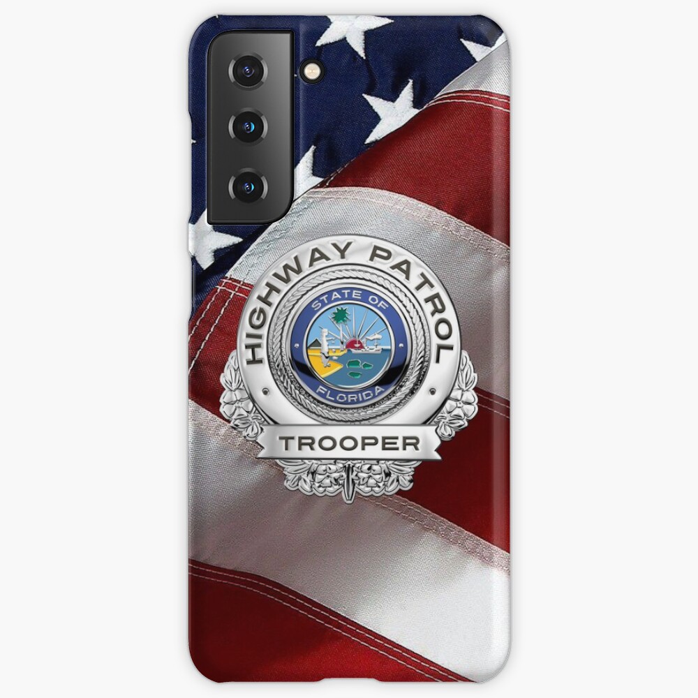 "Florida Highway Patrol - FHP Trooper Badge over American Flag" Samsung ...