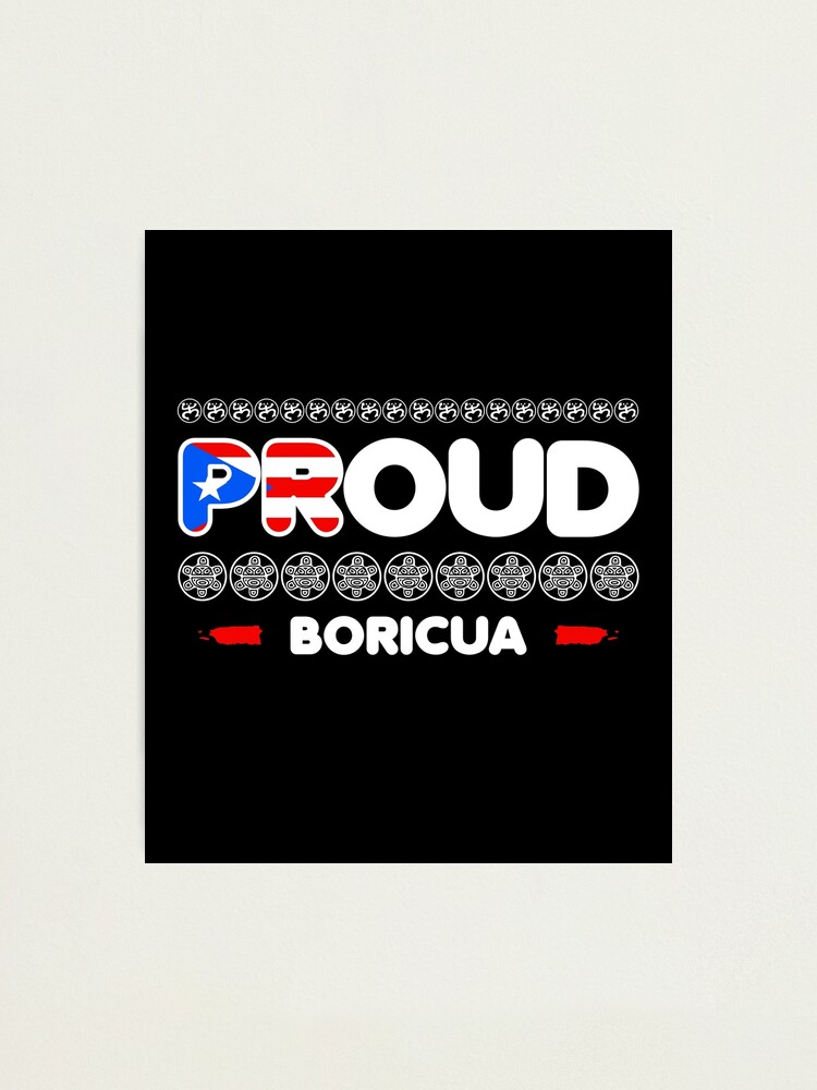Lámina fotográfica «Orgullo Boricua Bandera De Puerto Rico Taino ...