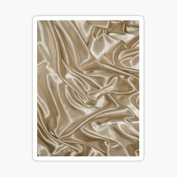 "Gold Satin" Sticker by arrlleenn | Redbubble