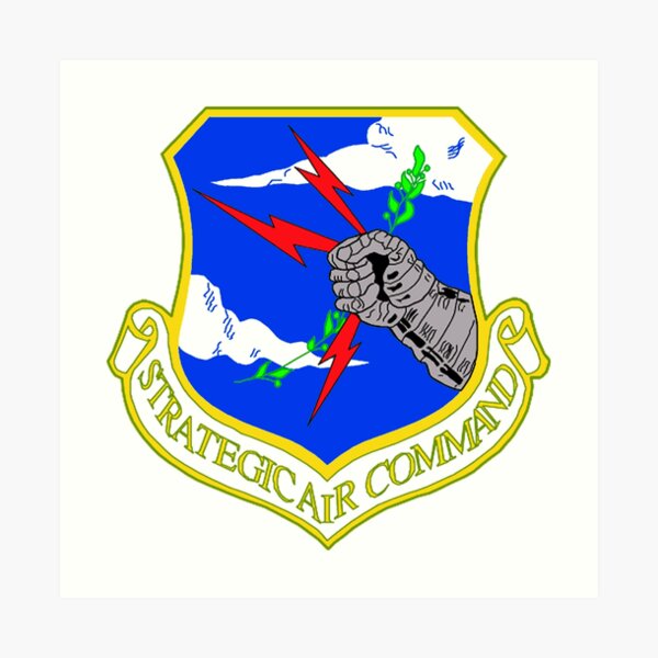 "Strategic Air Command Crest Alternate Version" Art Print for Sale by ...