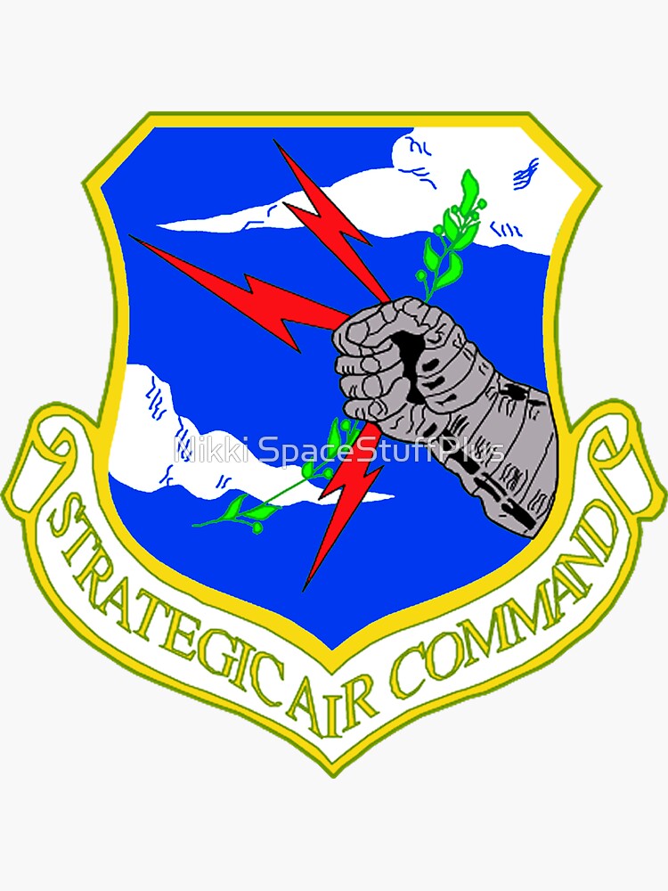 "Strategic Air Command Crest Alternate Version" Sticker for Sale by ...