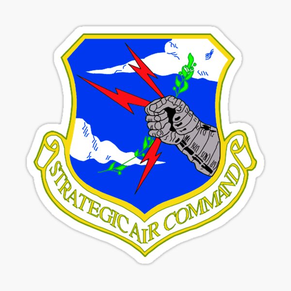 "Strategic Air Command Crest Alternate Version" Sticker for Sale by ...
