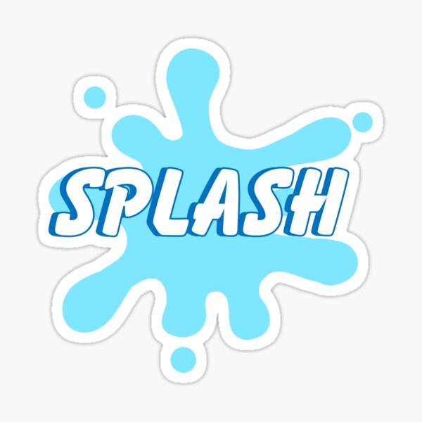 "Splash" Sticker for Sale by phoebes-designs | Redbubble