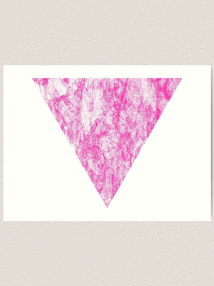 "pink triangle" Art Print by chromatosis | Redbubble