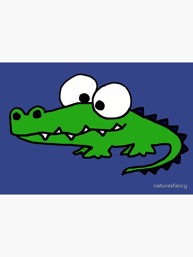 "Funky Goofy Alligator Cartoon" Mask by naturesfancy | Redbubble