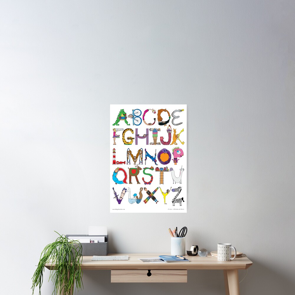 "Children's Alphabet" Poster for Sale by babychoochoo | Redbubble