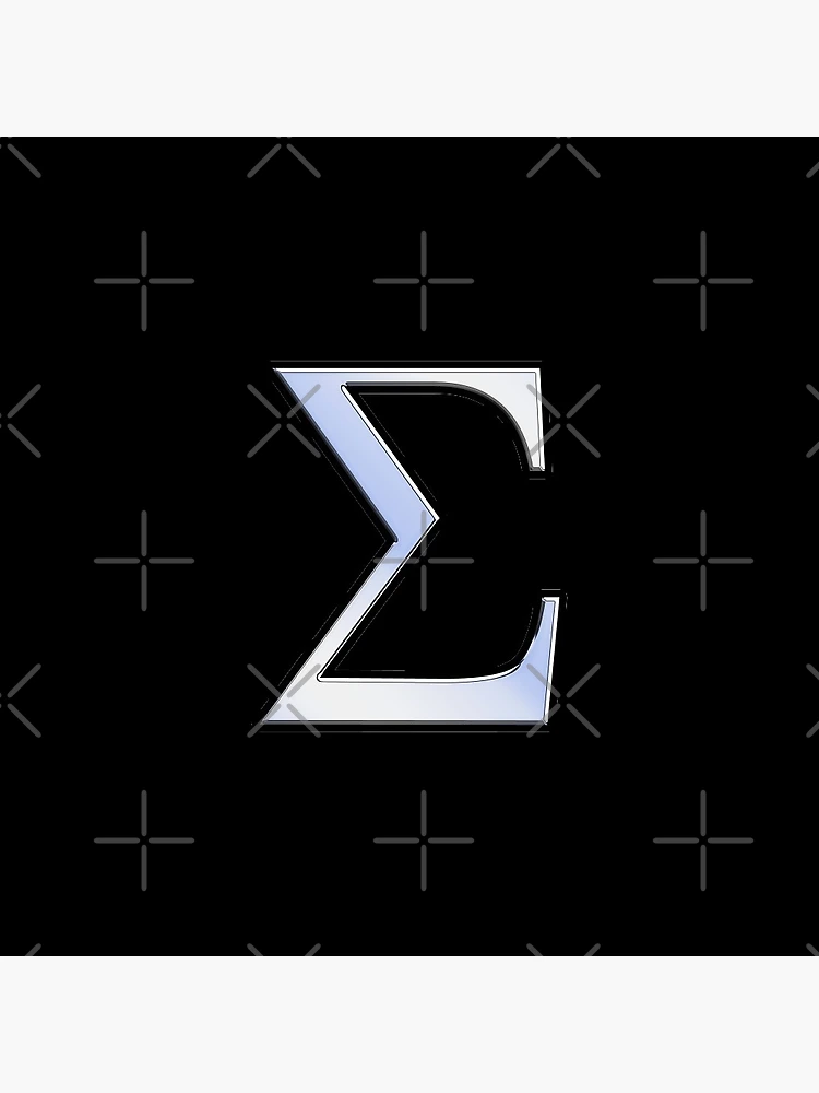 Lettre Grecque Sigma Sigma Lettre Grecque Icône Globula Sphérique