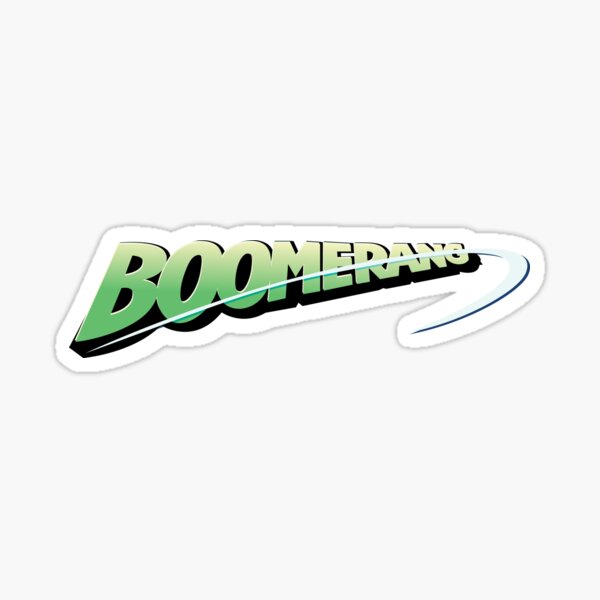 "Boomerang Logo Design" Sticker by carowindsfanson | Redbubble