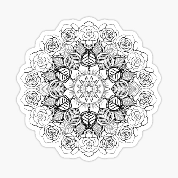 "Nature Mandala" Sticker by Kristina-Thalin | Redbubble