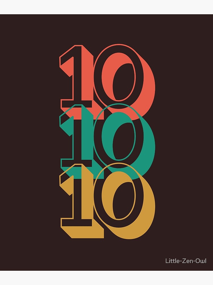 "Ten (10) Orange, Green, Yellow Retro Colors" Poster for Sale by Little ...