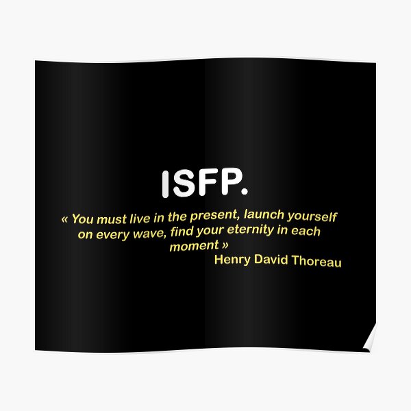 "ISFP - MBTI Personality Quote Psychology" Poster by hgk92 | Redbubble