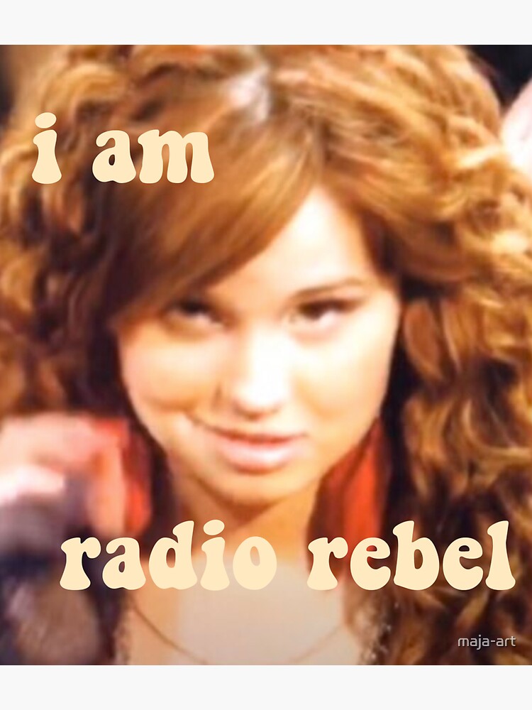 "radio rebel" Sticker for Sale by maja-art | Redbubble