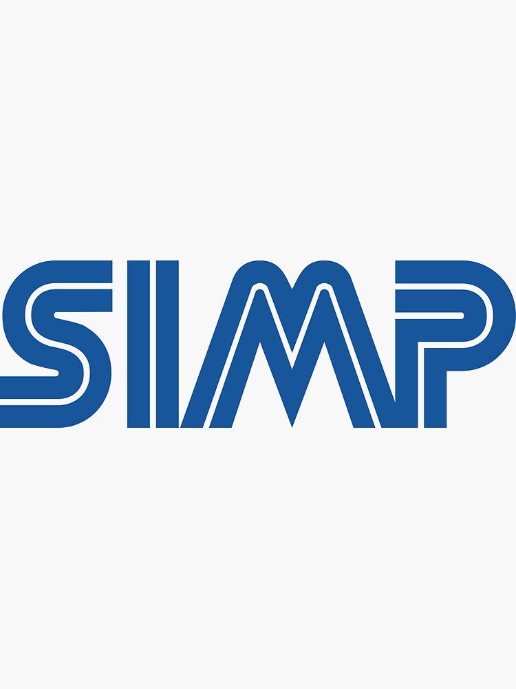 "SEGA SIMP Logo" Sticker by Blaisinchaze | Redbubble