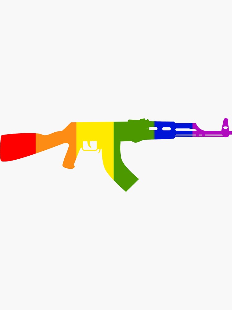"LGBT Guns" Sticker for Sale by cocreations | Redbubble