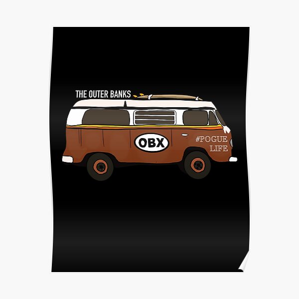"Outer Banks Pogue Van" Poster by shydiae | Redbubble