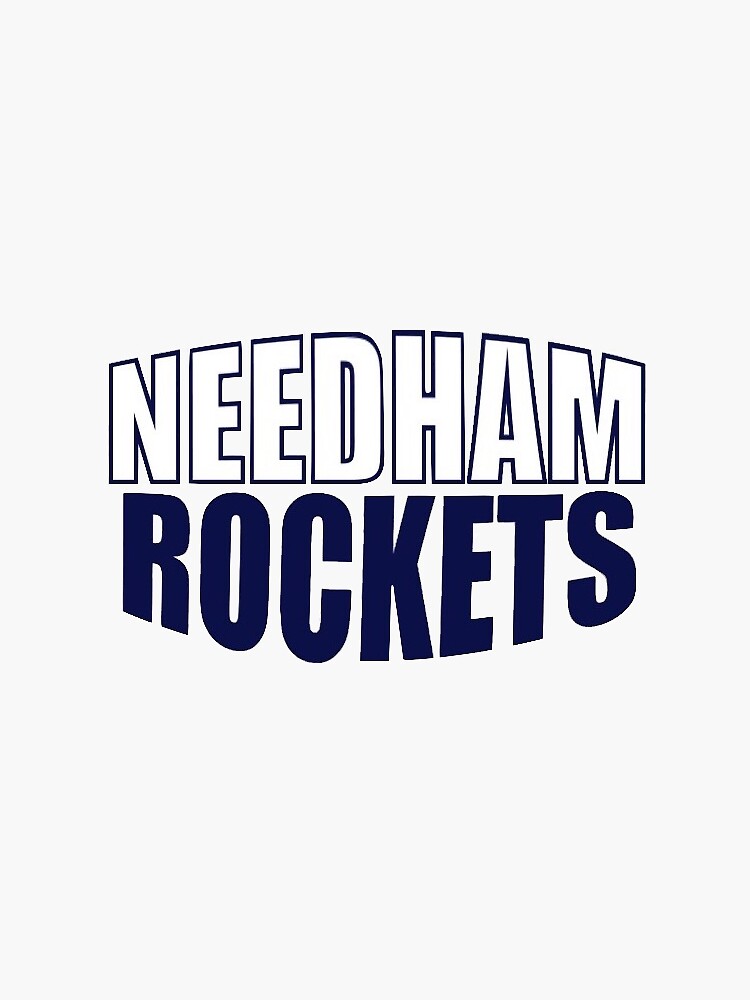 "Needham Rockets" Sticker for Sale by emmahasenfus | Redbubble