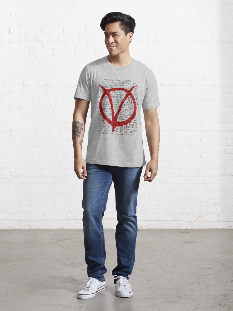 "V for Vendetta" T-shirt for Sale by Ejpokst | Redbubble | v t-shirts ...
