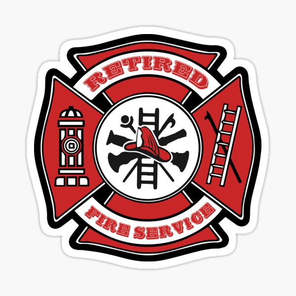 Retired Firefighter Stickers | Redbubble