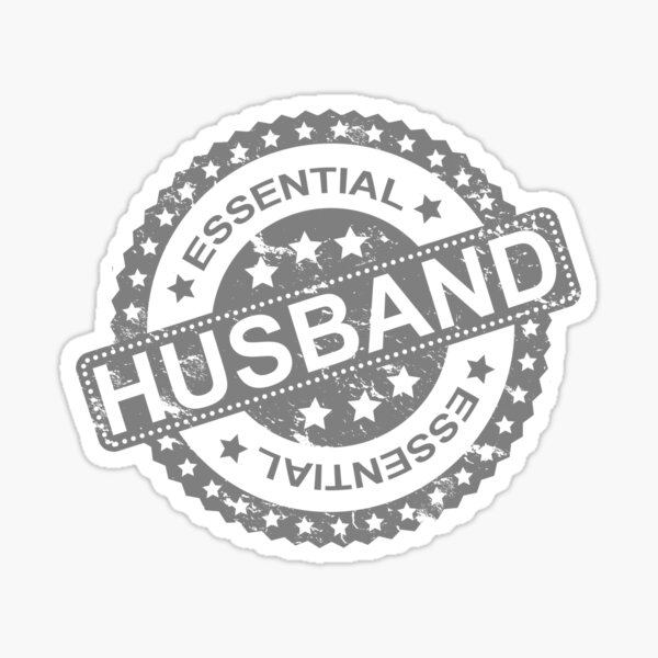 "Essential Husband" Sticker for Sale by thatsacooltee | Redbubble