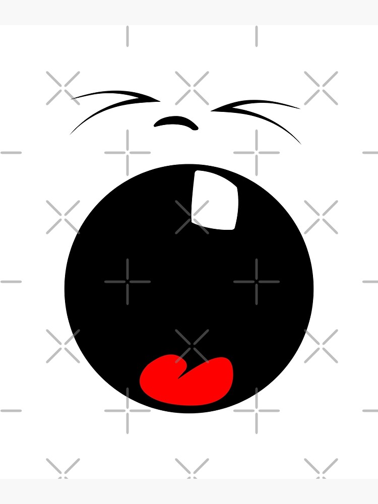 "Funny Face Mask: Yawning Face" Poster for Sale by drakouv | Redbubble