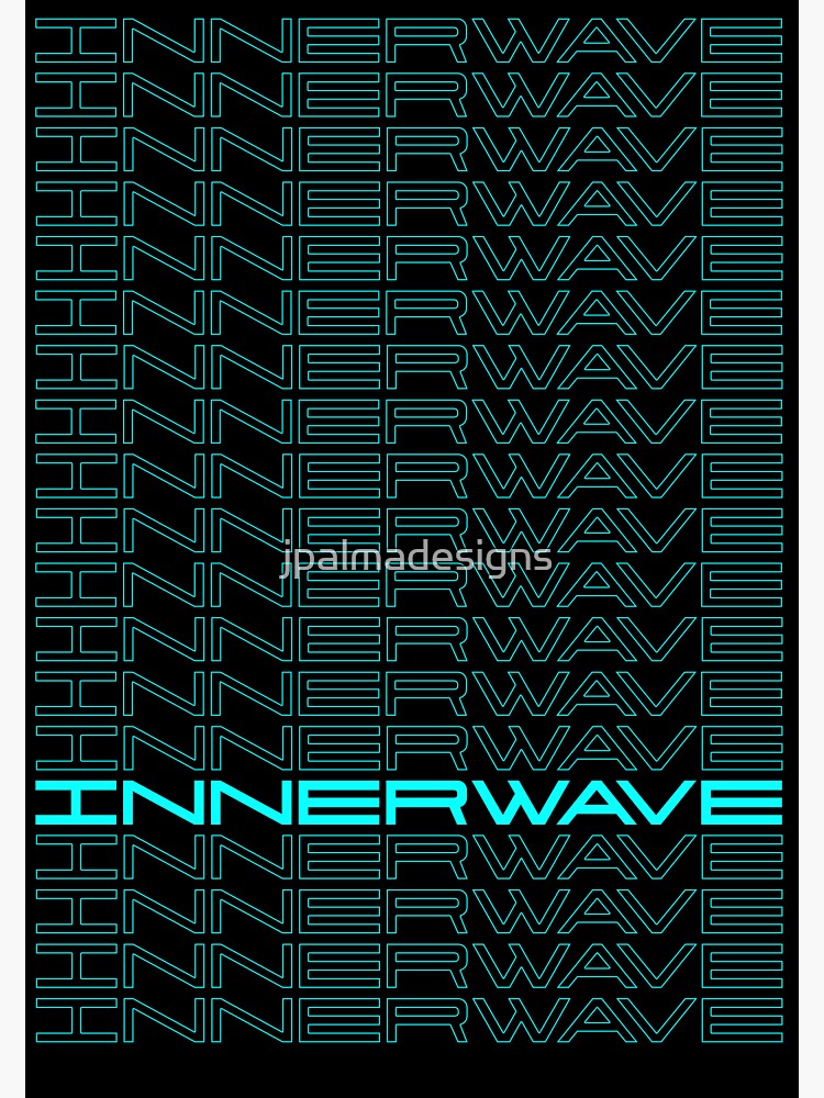 "INNERWAVE POSTER" Sticker for Sale by jpalmadesigns | Redbubble