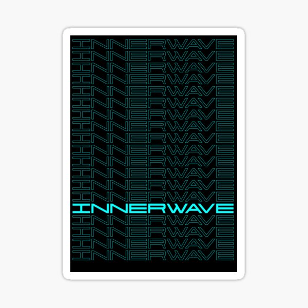"INNERWAVE POSTER" Sticker for Sale by jpalmadesigns | Redbubble
