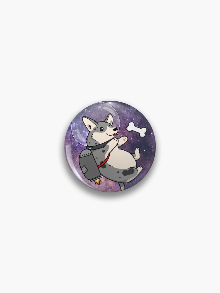 "cardigan blue merle space corgi with jetpack " Pin for Sale by ...