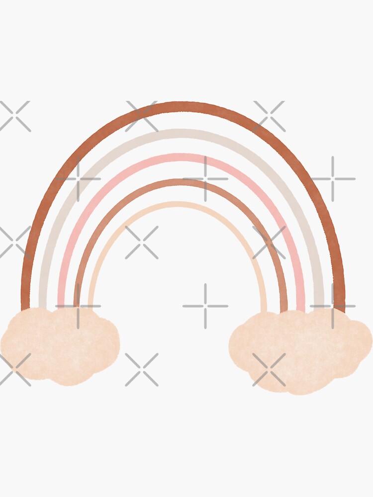 "Rainbow Neutral Colors" Sticker by annapick1 | Redbubble