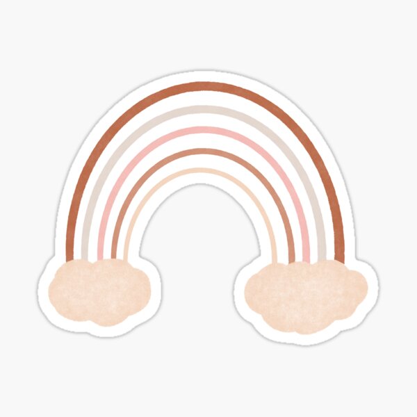 "Rainbow Neutral Colors" Sticker by annapick1 | Redbubble