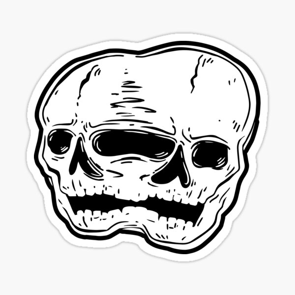 "Skully Wully" Sticker for Sale by curiocabinet | Redbubble