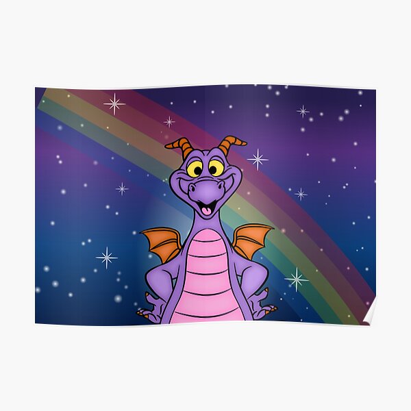 "Figment Rainbow stars" Poster for Sale by Figmentwdw1982 | Redbubble