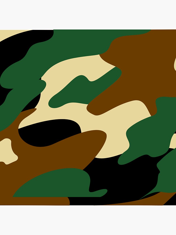 "Camo Print (Army)" Sticker by Kadeda | Redbubble
