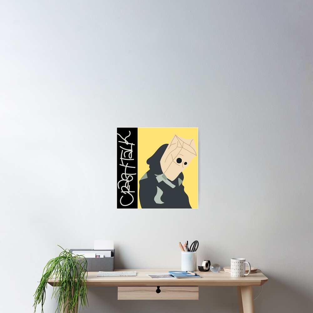 "Crash Talk Minimal Album Cover" Poster von SimonNeedham | Redbubble