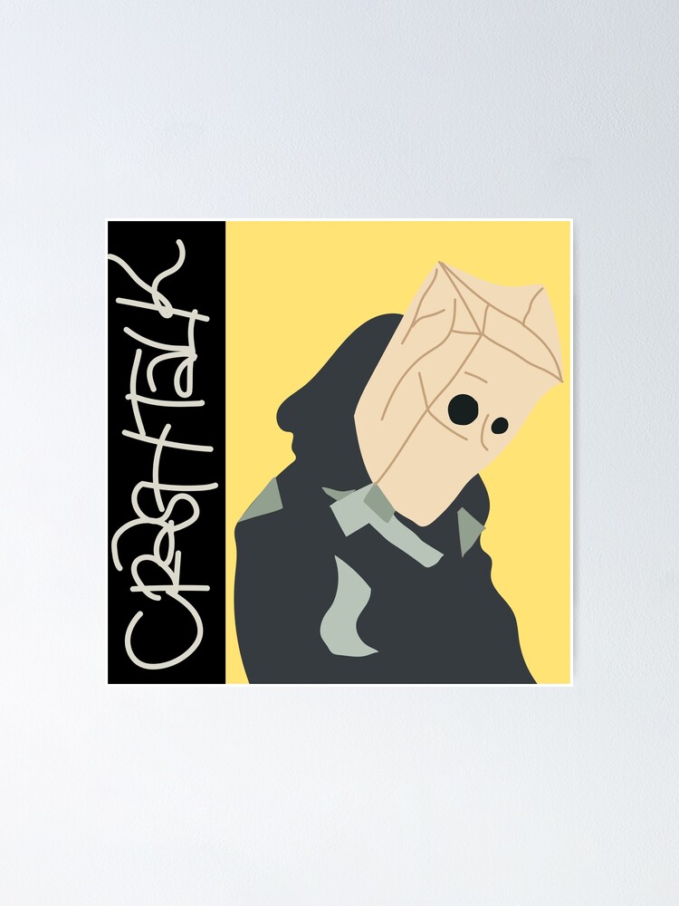"Crash Talk Minimal Album Cover" Poster von SimonNeedham | Redbubble