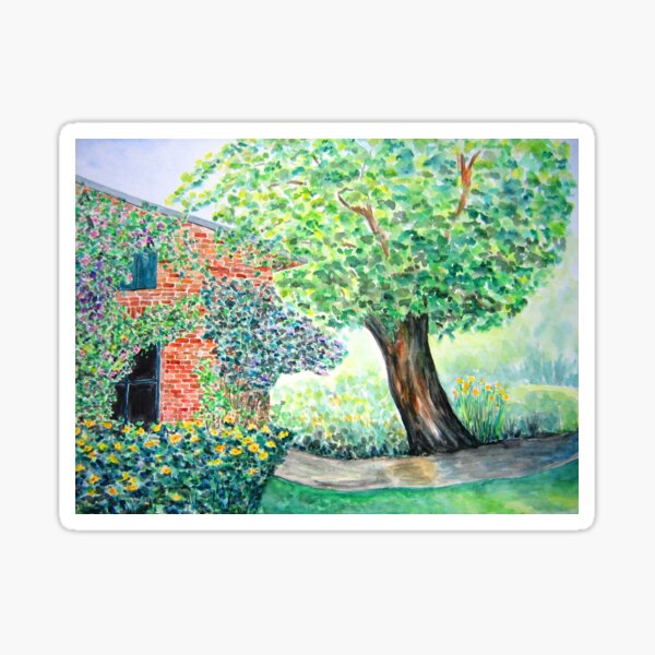 "Old Walnut Tree " Sticker by CarolineLembke | Redbubble