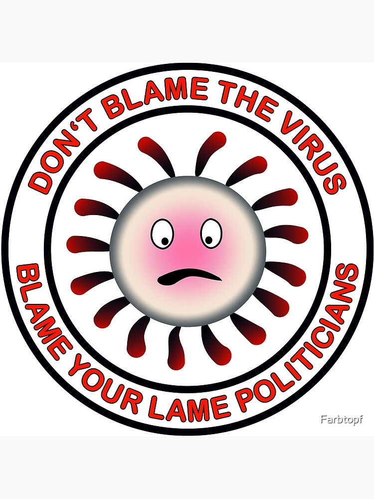 "Corona Virus Sticker" Poster by Farbtopf | Redbubble