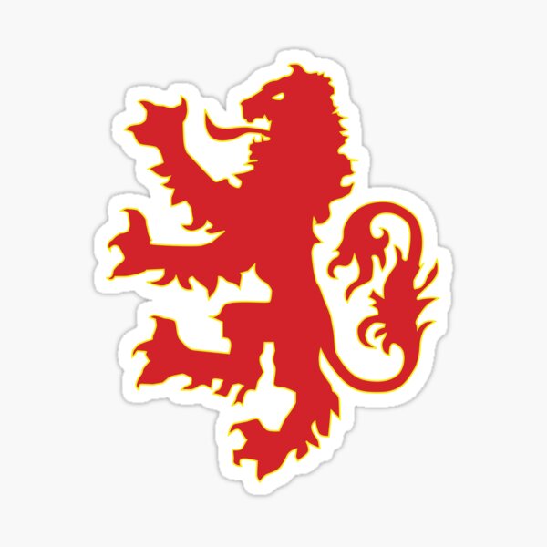 Rampant Lion Stickers | Redbubble