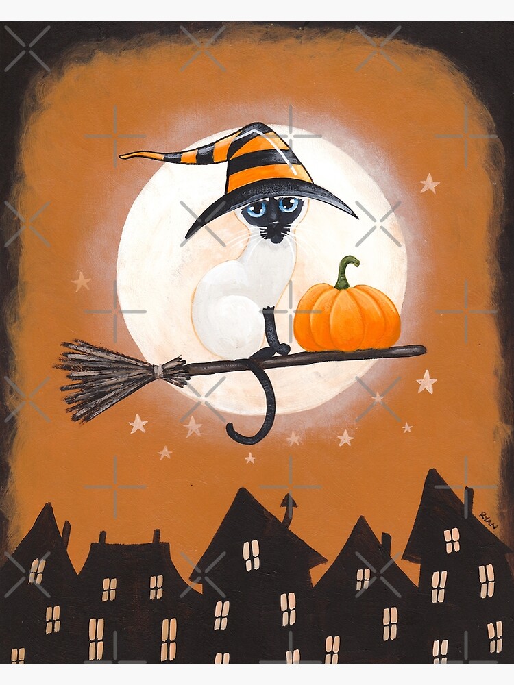 "Siamese Witch Cat" Poster by kilkennycat | Redbubble