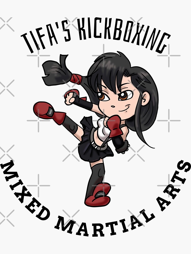 Pegatina «Chibi Tifas Kickboxing Final Fantasy 7 Tifa Lockhart» de ...