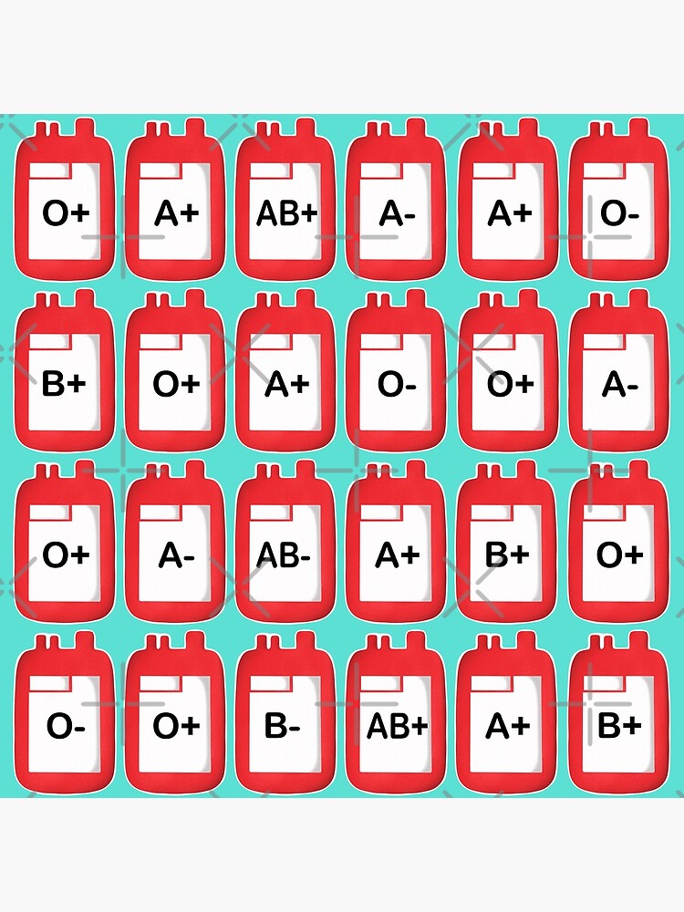 "Blood Units Pattern" Poster by Lindsey23art | Redbubble