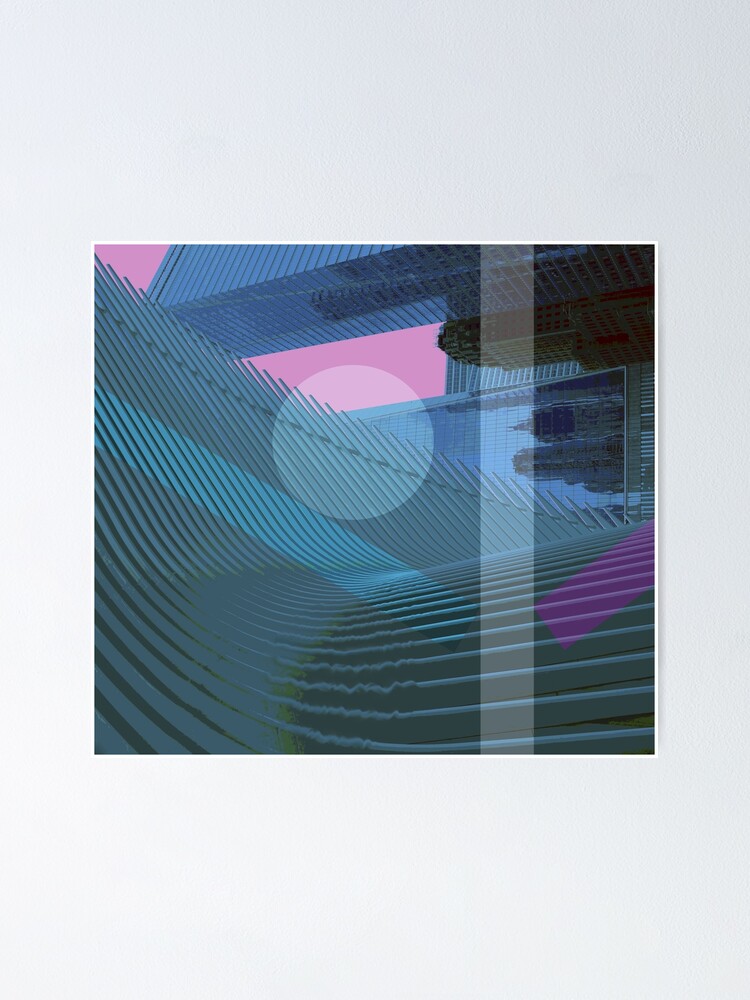 "Abstract Dystopian Shapes 1." Poster by deanstephen | Redbubble