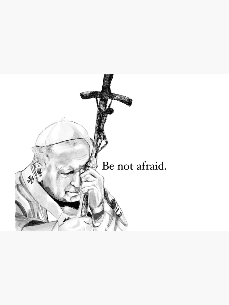 "Be Not Afraid" Mask for Sale by CradleCatholic | Redbubble