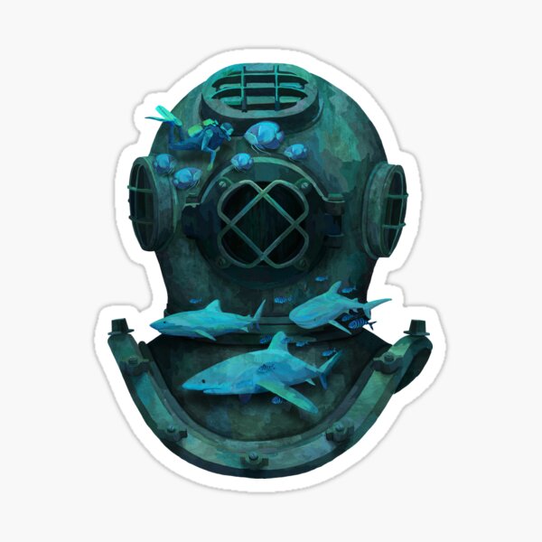 "Deep diving" Sticker for Sale by filgouvea | Redbubble