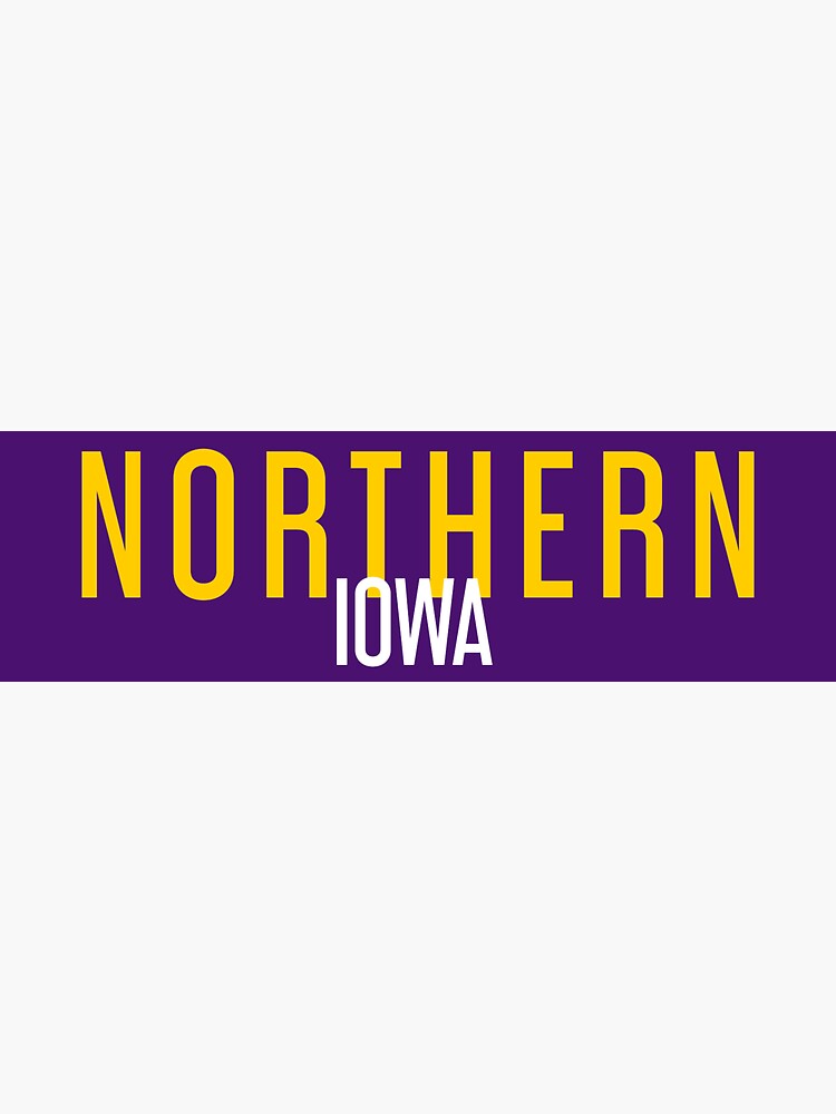 "Northern Iowa " Sticker for Sale by nic-ryder | Redbubble