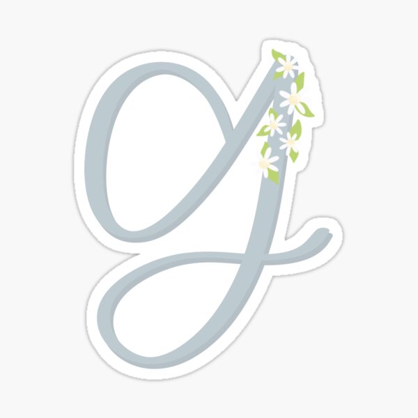 "letter G" Sticker for Sale by paymelton | Redbubble