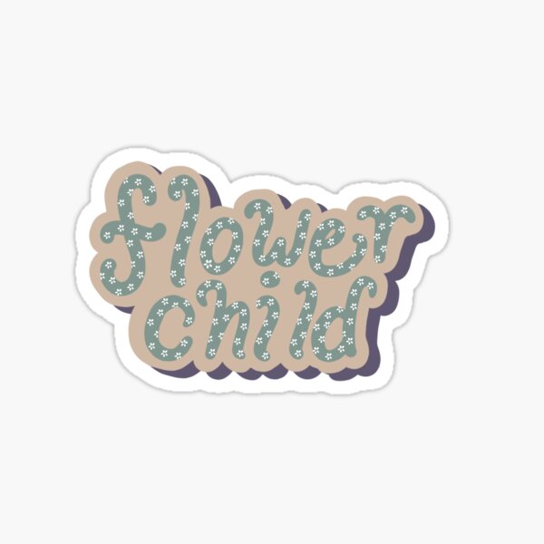 "Flower Child" Sticker by Artbysami | Redbubble