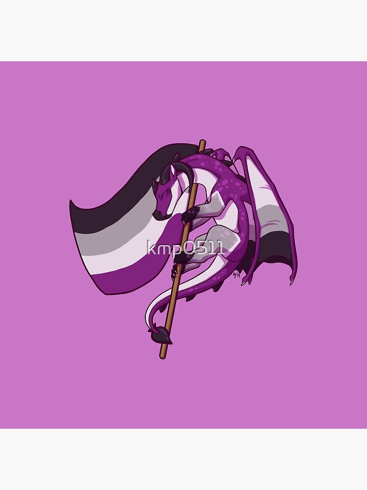 Asexual Pride Flag Dragon 3rd Edition Pin For Sale By Kmp0511